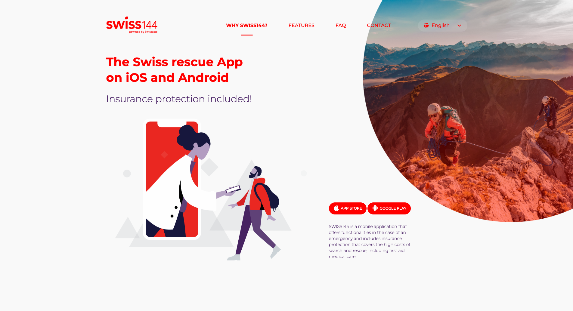 Swiss144 app | the Swiss rescue card